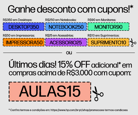 Promoções em Notebooks, Desktops, Impressoras e mais - Loja HP.com Brasil